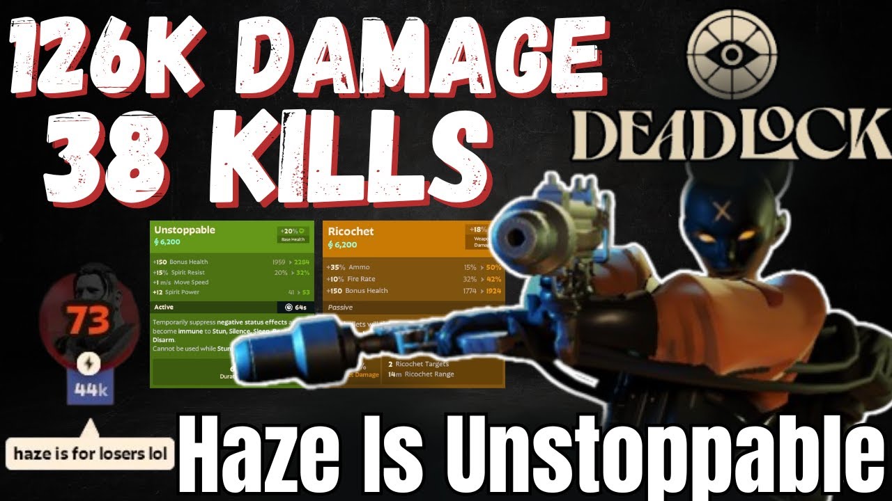 Haze is the ULTIMATE Carry in Deadlock | Haze Gameplay | Deadlock - YouTube