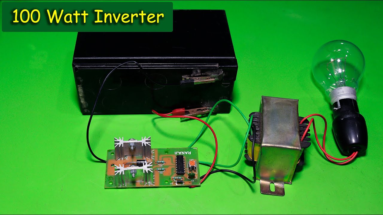 How To Make An Inverter Using 100 Watt Inverter Kit - YouTube