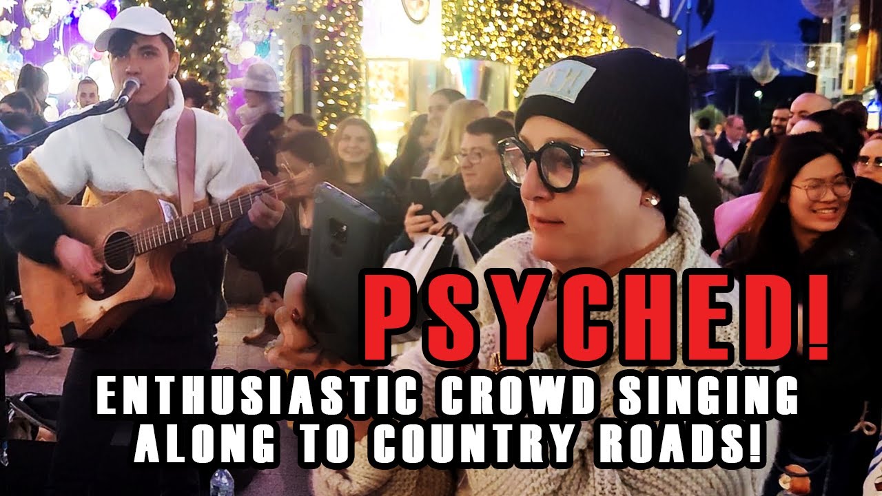 LOVE A BIG CROWD singing ALONG to COUNTRY ROADS - YouTube