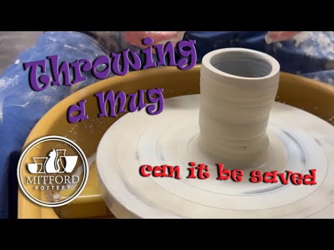 Pottery Wheel throwing gone wrong - can it be saved - YouTube