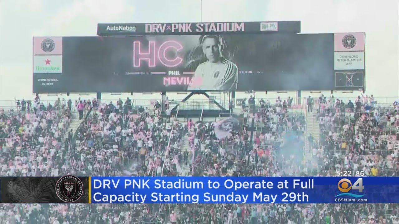 Inter Miami CF's DRV PNK Stadium To Operate At Full Capacity Starting ...