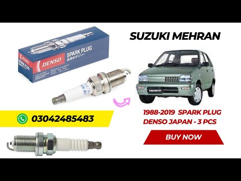 Suzuki Mehran 1988-2019  Spark Plug Denso Japan - 3 Pcs | Chaudhry auto parts