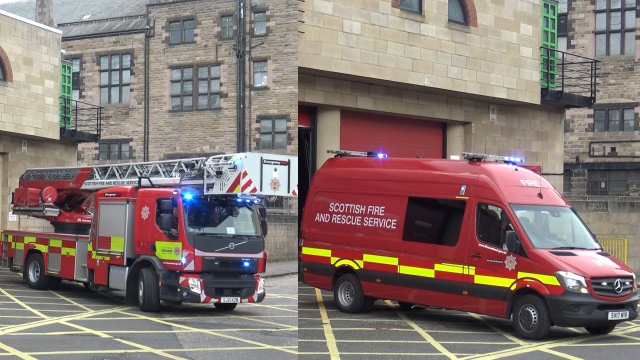 *RARE* Tollcross TL and Rope Rescue Unit Turnout | Scottish Fire and ...