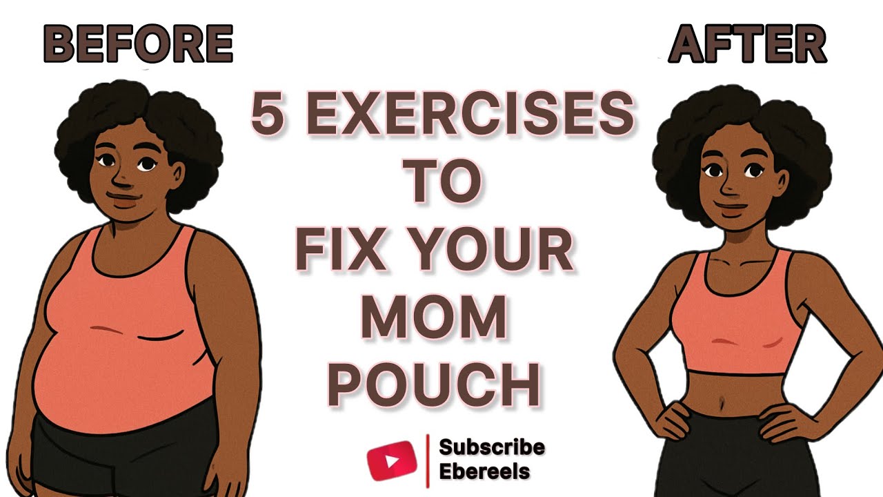 FIX That Mom Pouch With These 5 Simple Moves! - YouTube