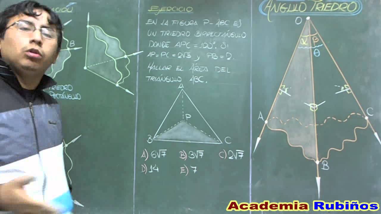 ANGULO TRIEDRO CLASIFICACION POR CARAS RECTAS - YouTube