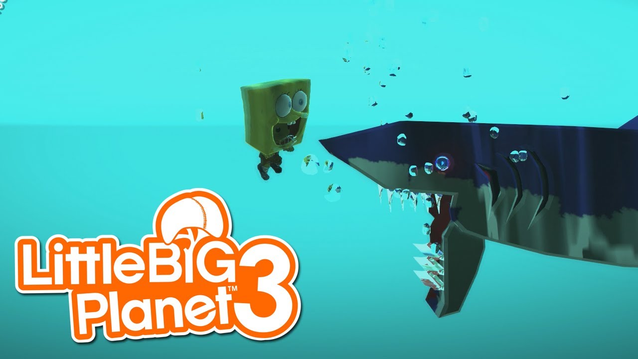 LittleBigPlanet 3 - Spongebob in LittleBigPlanet Shark Survival [PS5 ...