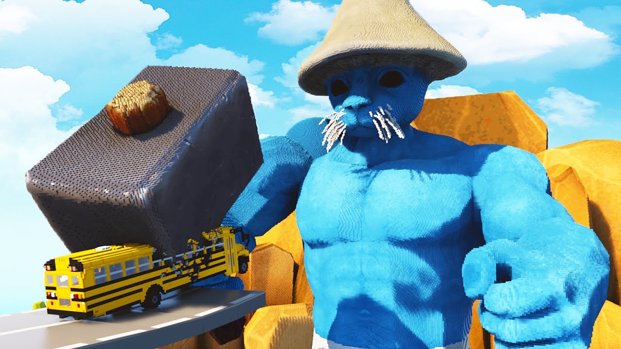 Cars vs Strong Smurf Cat | Teardown - YouTube