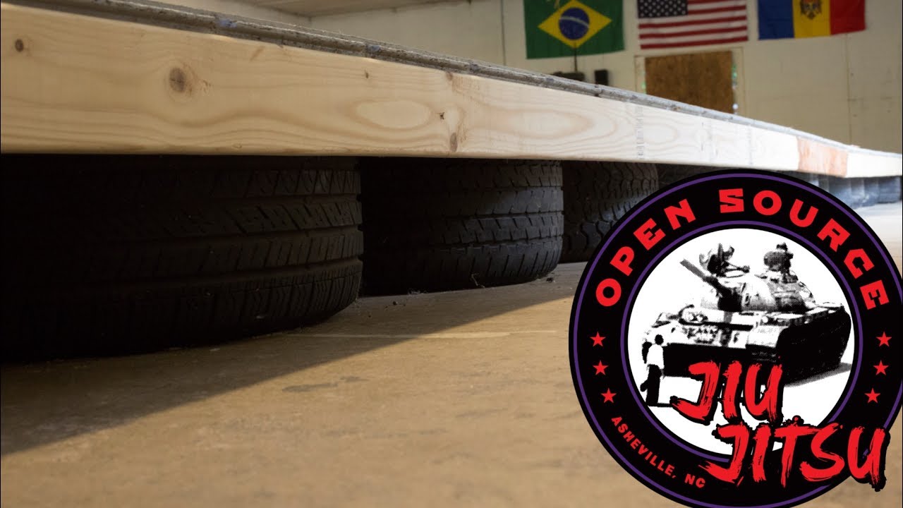 Sprung Floor with Tires ::: Open Source Jiu-Jitsu - YouTube