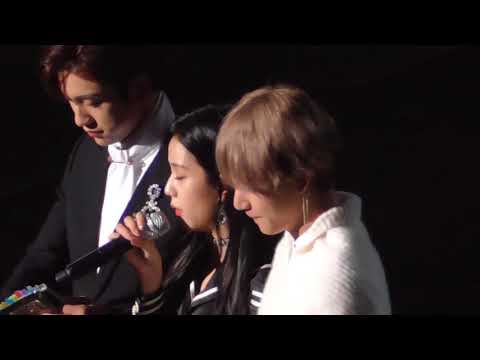 [fancam] 170924 BLACKPINK JISOO, BTS V, GOT7 JINYOUNG - MC + Backstage (2)