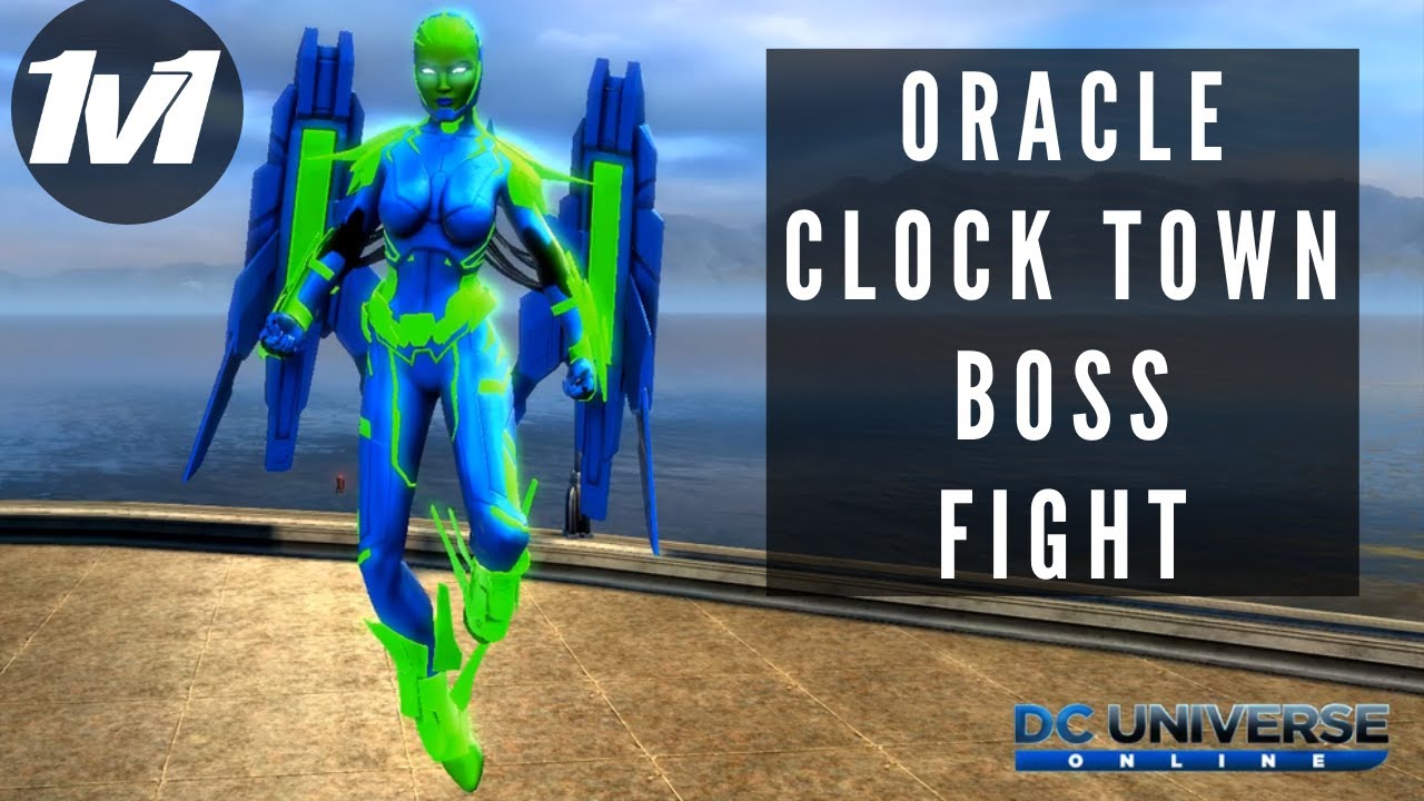DCUO Oracle Bot T10 Boss Fight 1v1 (PvP Raid) - YouTube