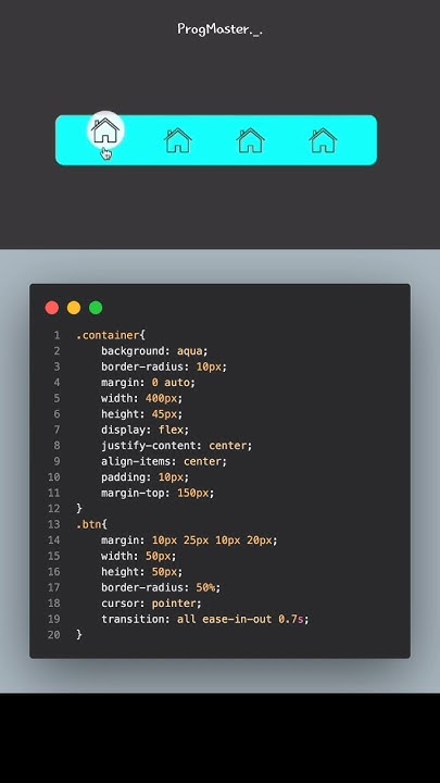 How To Create Animated Navbar Using Html Css Tutorial Html5 Css Progmasters Youtube
