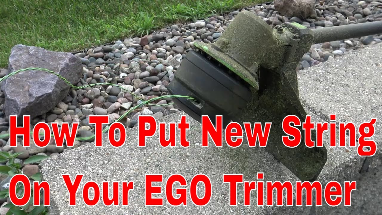 How To Put String On Your EGO Powerhead String Trimmer - YouTube