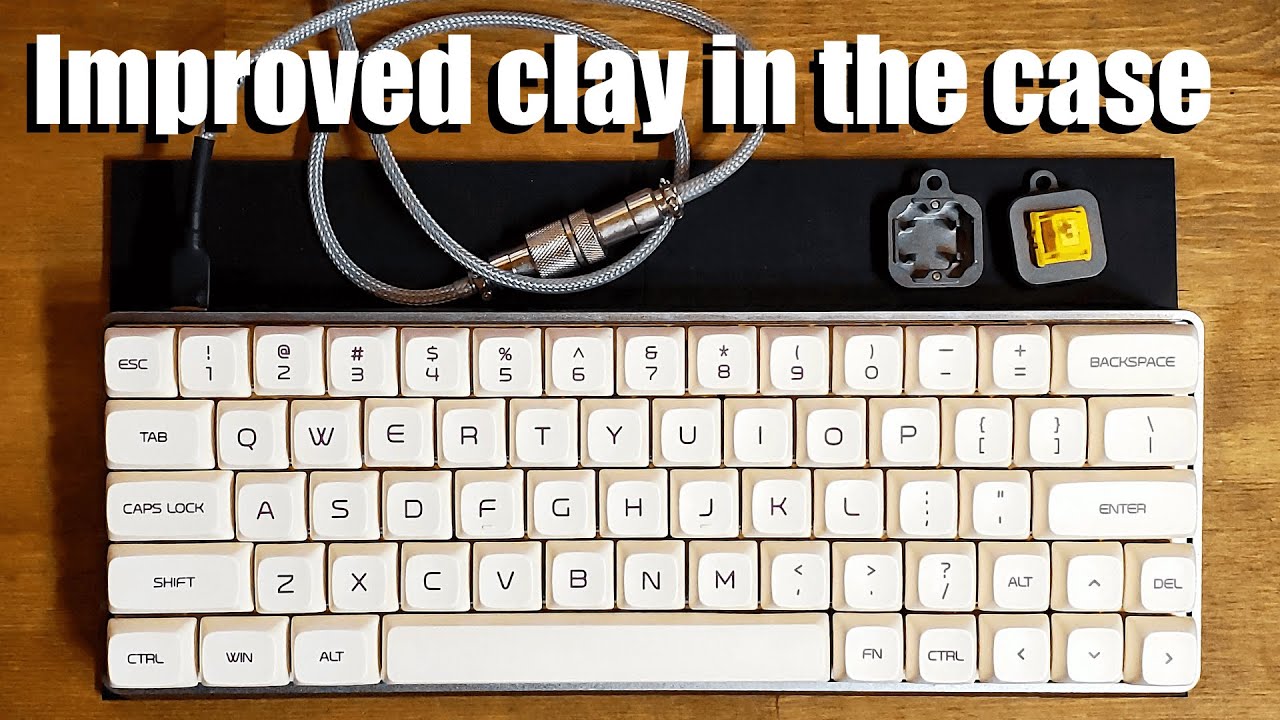 Keyboard Mod Case in Clay Improved Version SiliconSheet/Rubber mat ...