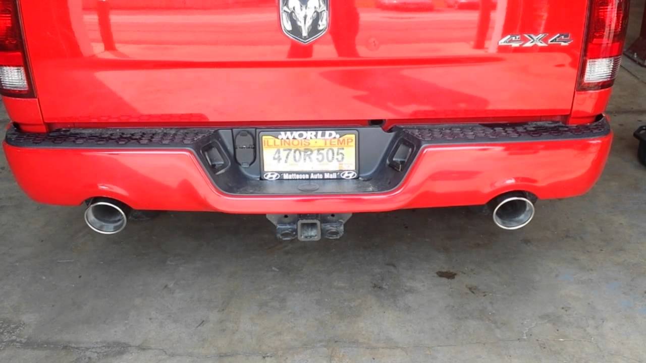 Ram 1500 5.7L Hemi Magnaflow 16869 Catback Exhaust - YouTube