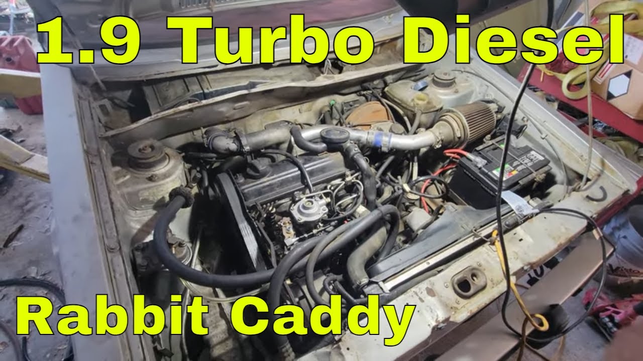 VW Rabbit pickup caddy 1.9 turbo diesel ALIVE AGAIN. - YouTube