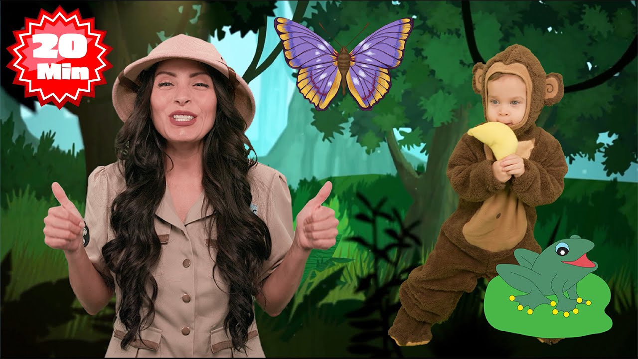 Kids Learn Animals | Counting | Songs for Toddlers | Monkeys, Frogs ...