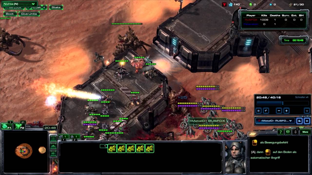 Starcraft 2 - Starship Trooper (1) Win with Marodeur -Solo (German ...