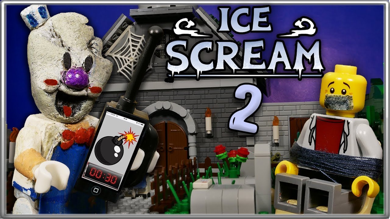 LEGO Мультфильм Мороженщик 2 Часть - Horror Game Ice Scream 2 - YouTube