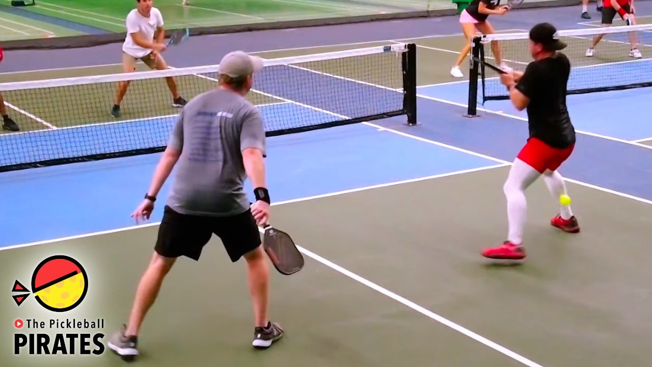 4.5+ Pickleball Teams Tournament Men's Doubles, Rally Scoring - YouTube