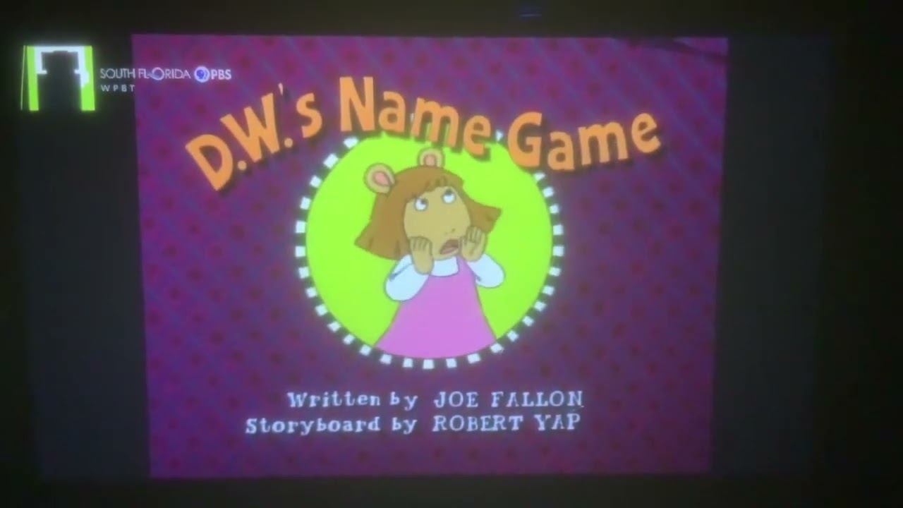 Arthur DWs name game title card - YouTube