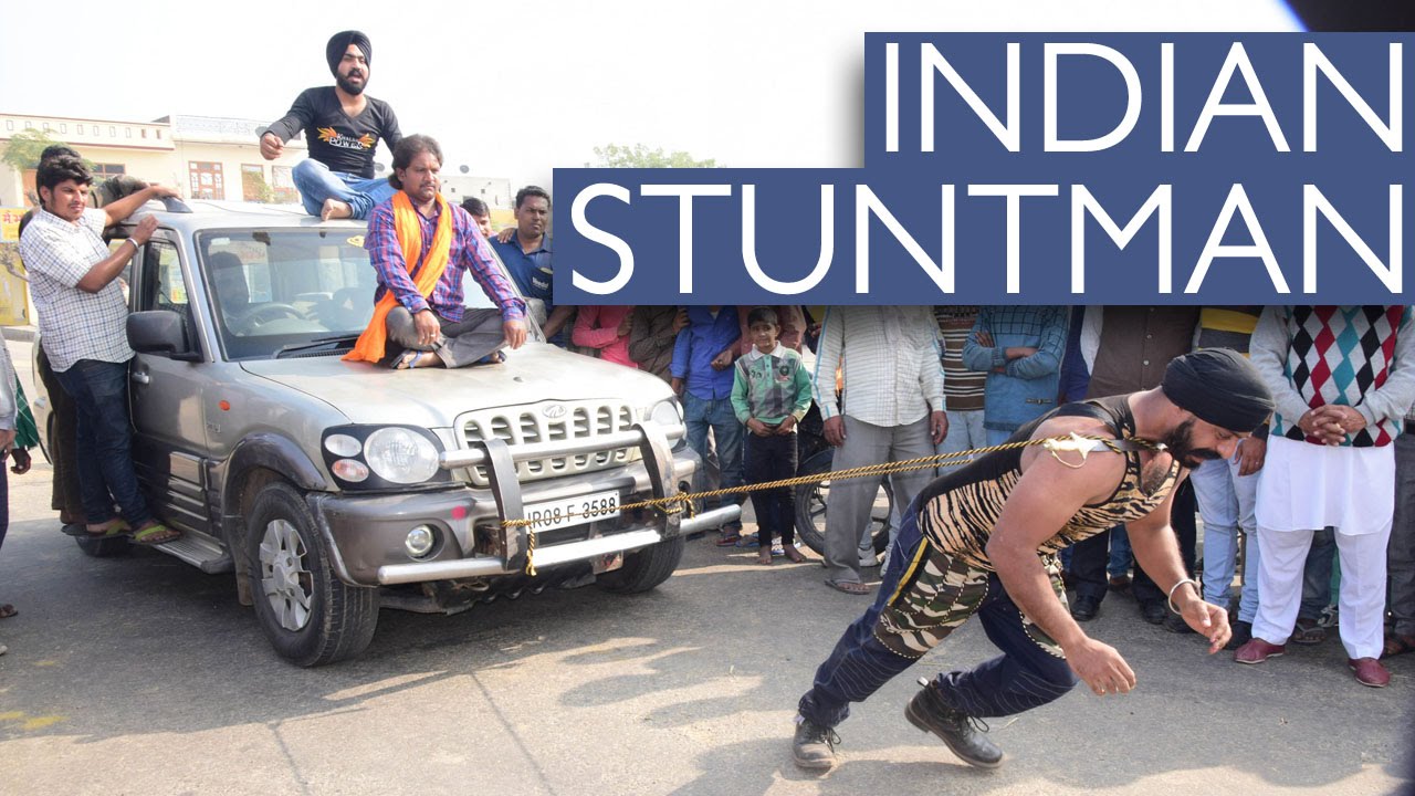 Indian Strongman Does Amazing Stunts - YouTube