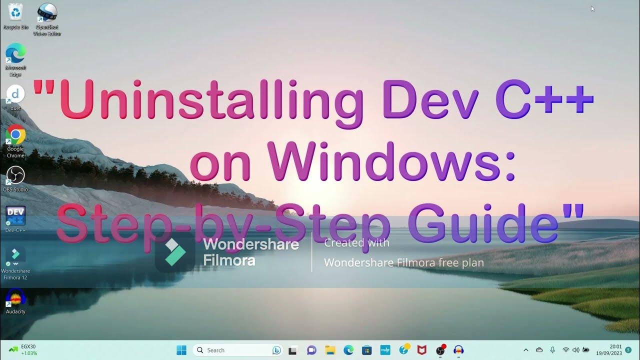 Completely Uninstall Dev-C++ on Windows (Quick & Easy Guide) - YouTube