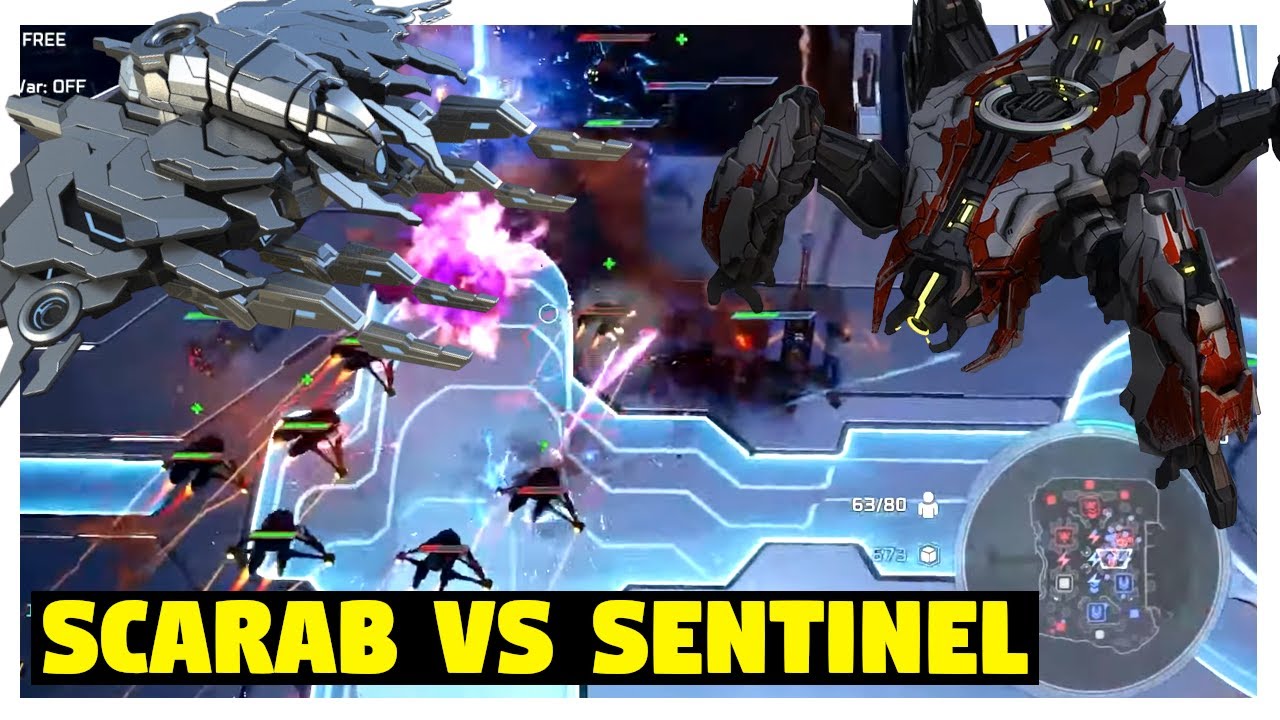 the RETRIEVER SENTINEL takes on DECIMUS SCARAB in Halo Wars 2 as the ...
