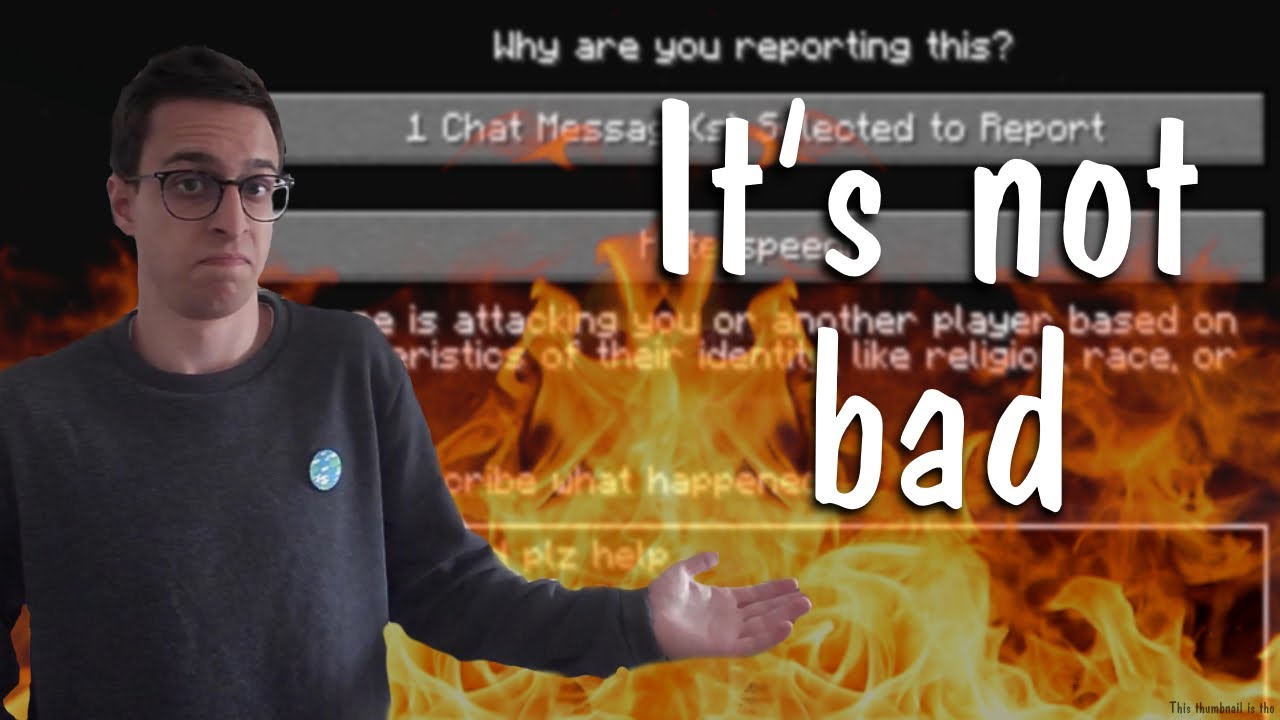 Let's talk about Minecraft chat reporting - YouTube