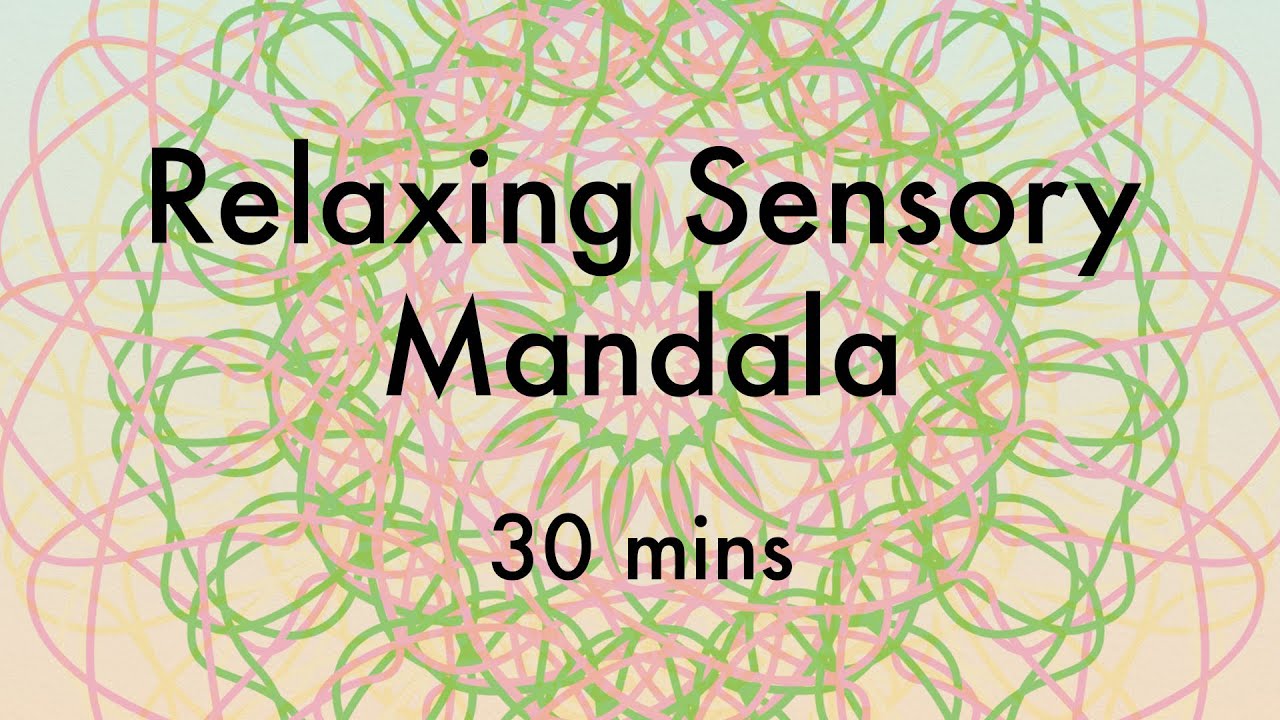 Relaxing Sensory Mandala Animation with Soothing Music | Stress ...