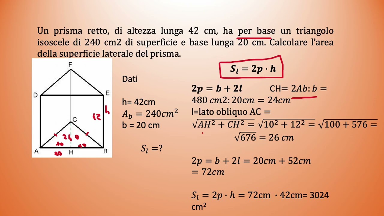 Volume Prisma Triangolare Volume Of A Triangular Prism GCSE Maths