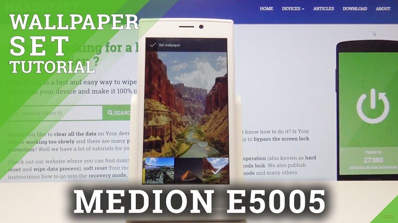 How to Change Wallpaper in MEDION E5005 - Refresh Display - YouTube