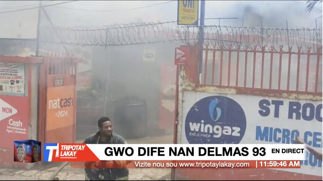🔴 Gwo dife eklate nan Delmas 93 - YouTube