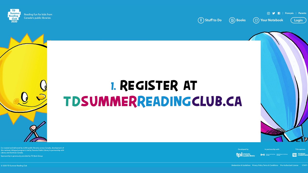 TD Summer Reading Club 2020 - YouTube