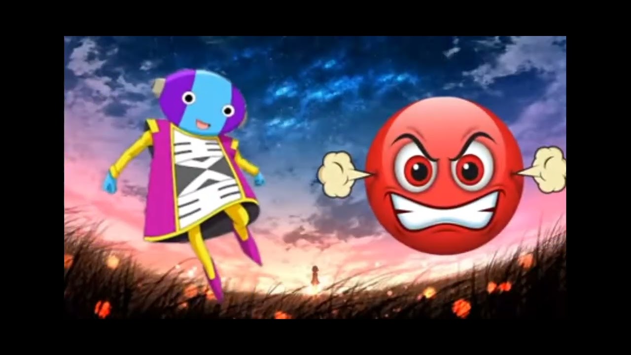 dragon ball character vs angry emoji - YouTube