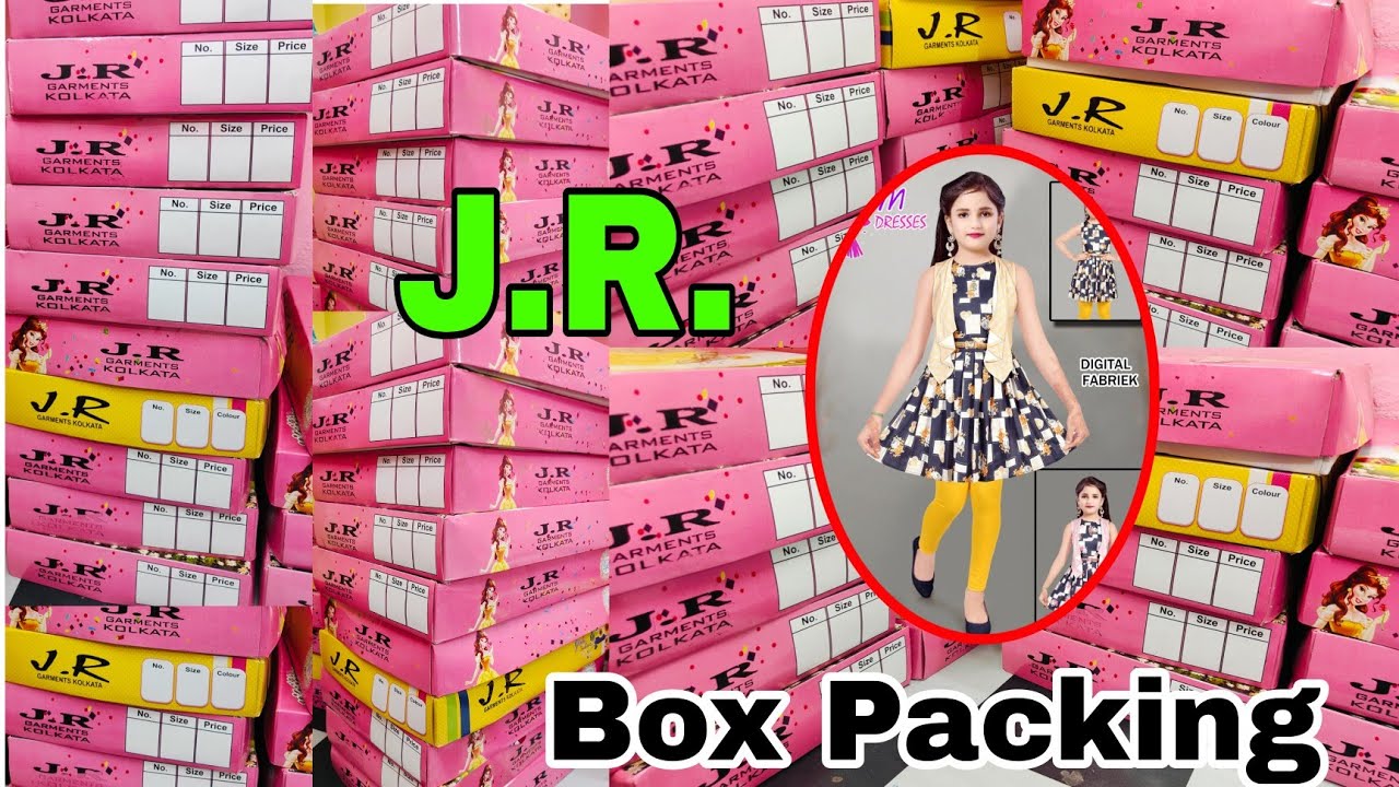 Box packing Kids Clothes - YouTube