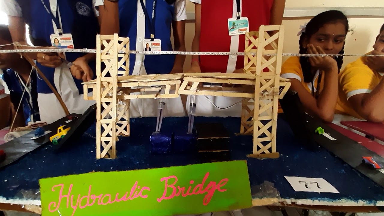 Hydraulic Bridge 9th class project - YouTube