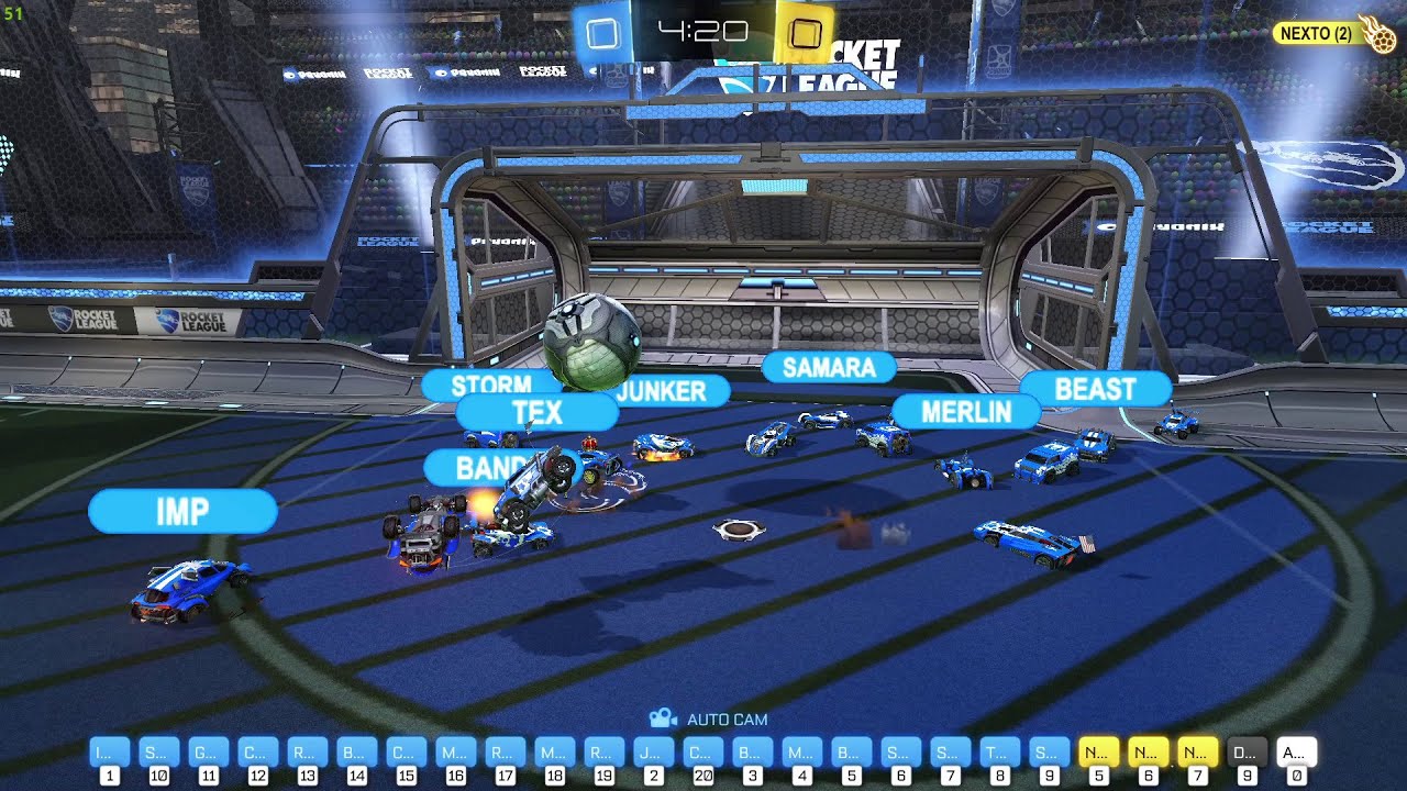 20 psyonix all star bots vs 3 nexto bots - YouTube