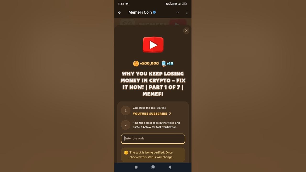 Why You keep losing crypto code // memefi Code memefi daily combo #codefi #defi #peckshield # ...