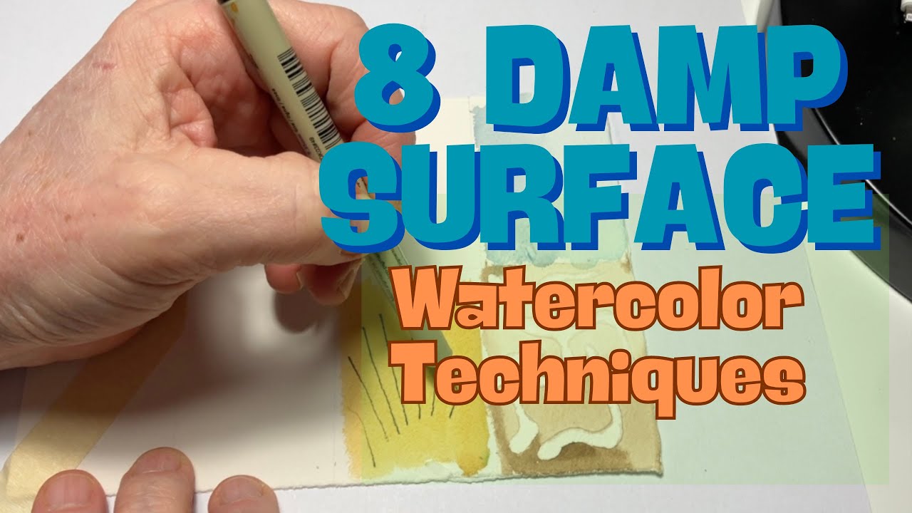 How to use a damp surface for beautiful watercolor effects: beginners ...