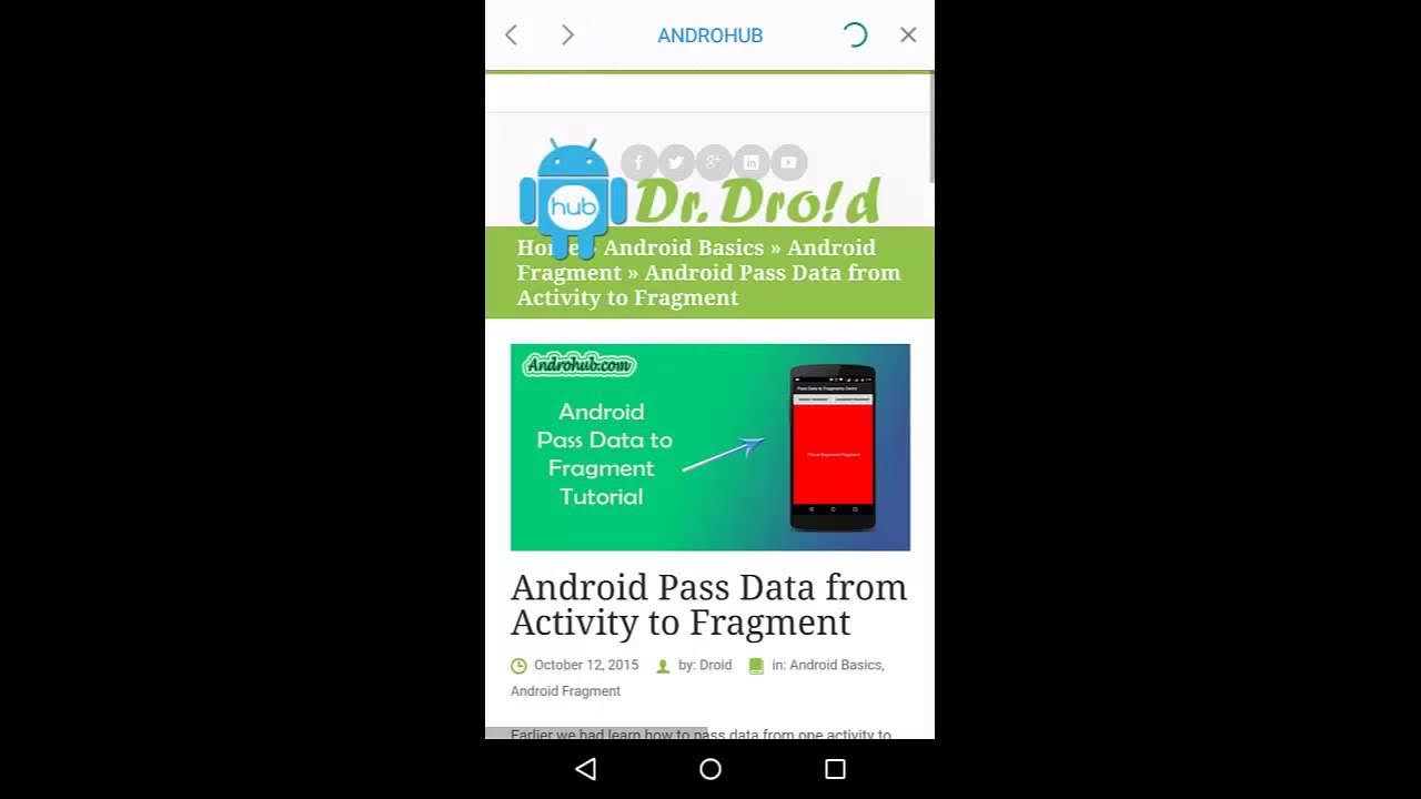 Android Advance WebView Demo - YouTube