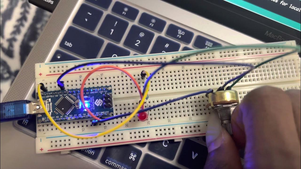 Arduino DigitalPin Change for Analog Potentiometer - YouTube