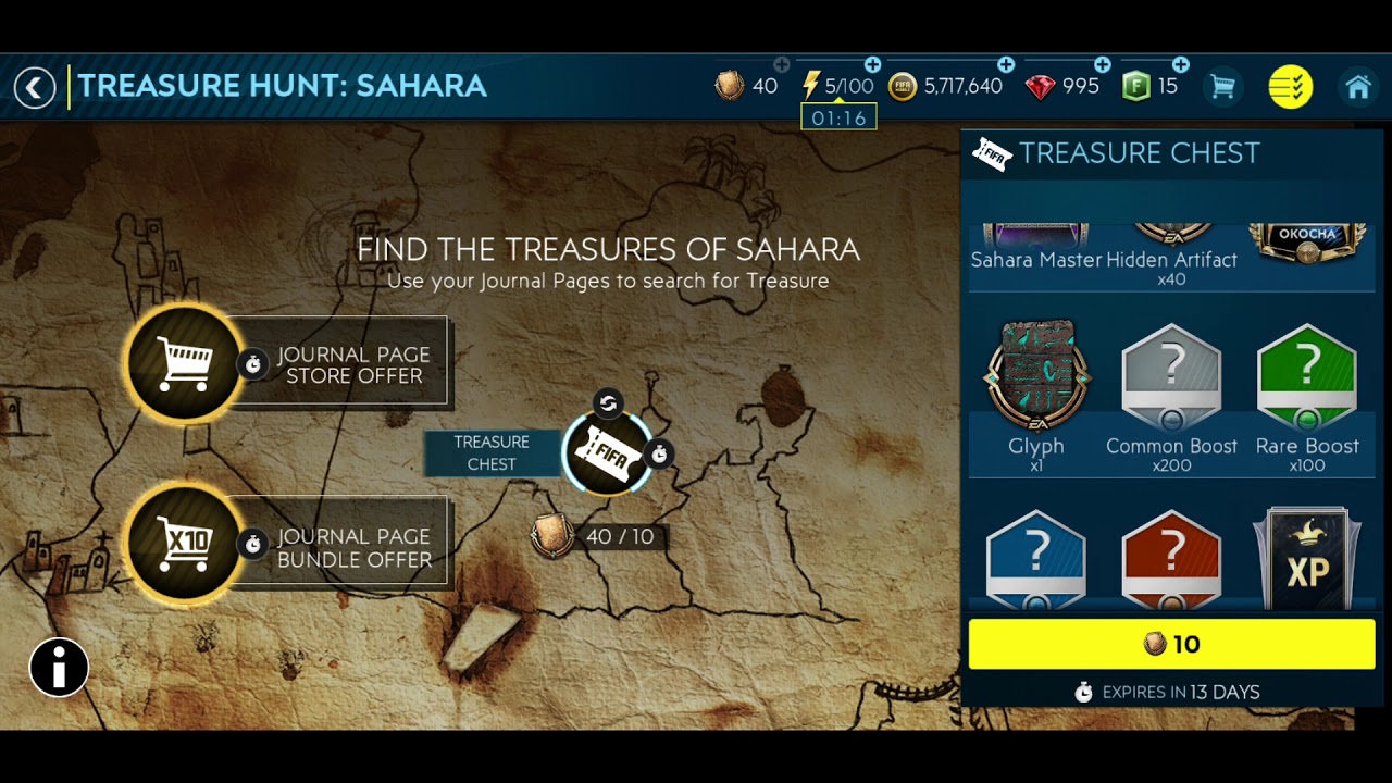 Treasure Hunt : Sahara !!!! Pack opening with 2 Master Players - YouTube