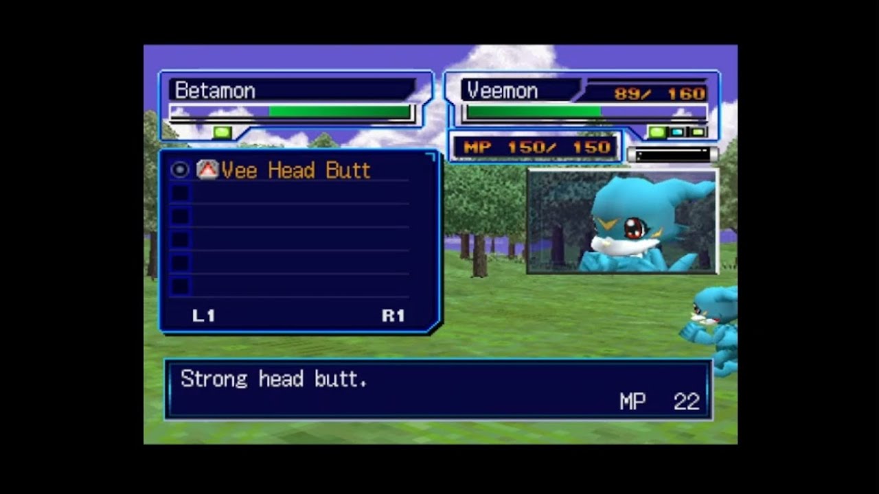 Got my first Veemon in Digimon World 3 - YouTube