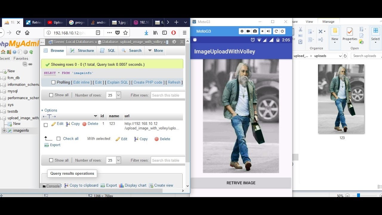 Image Upload And Retrive With Volley Android Studio - YouTube