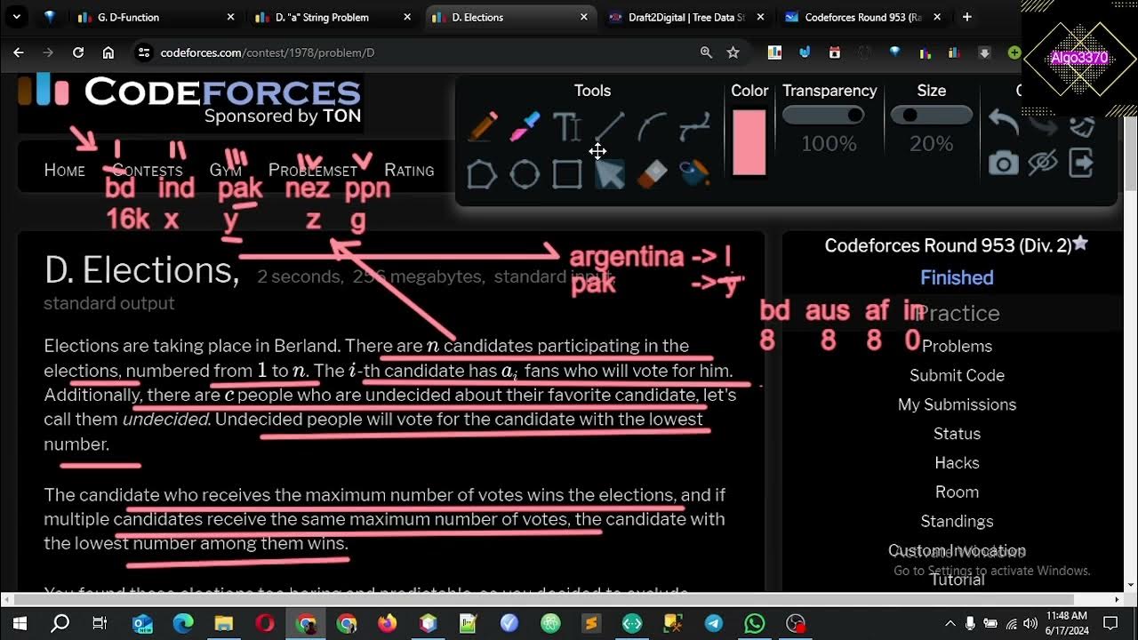 D. Elections | Codeforces Round 953 (Div. 2) | CP in Bangla | java solution - YouTube