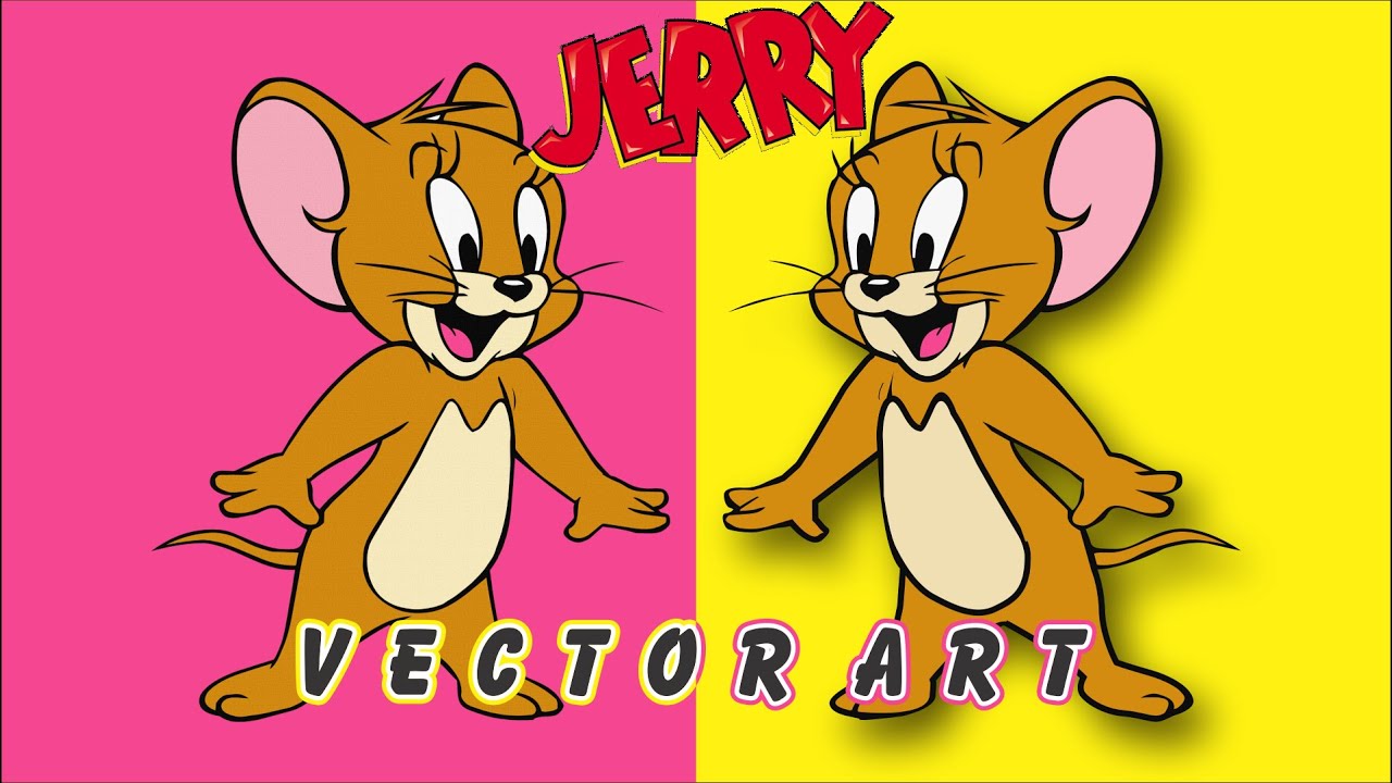 JERRY VECTOR ART| VECTOR TRACING| CORELDRAW 2020| USAMA FAYYAZ ...