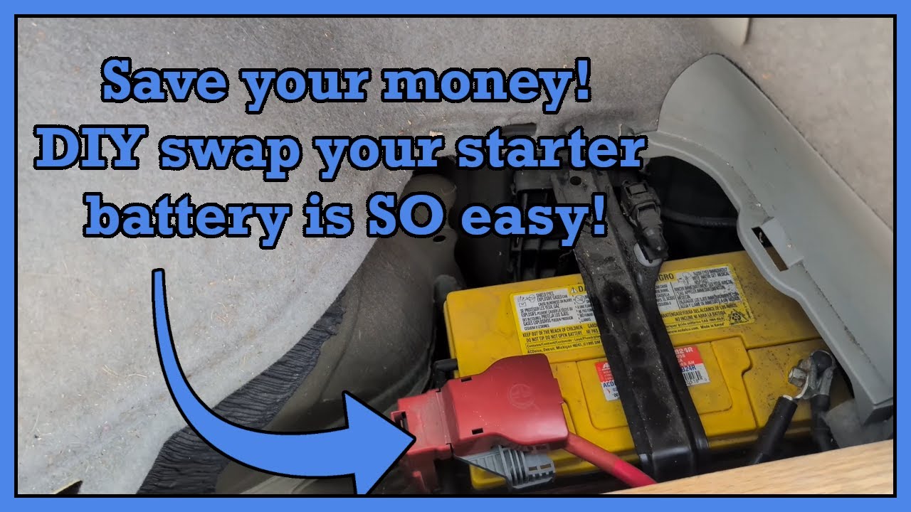 DIY replace the starter battery in a Gen 3 Toyota Prius is SO EASY. Don ...