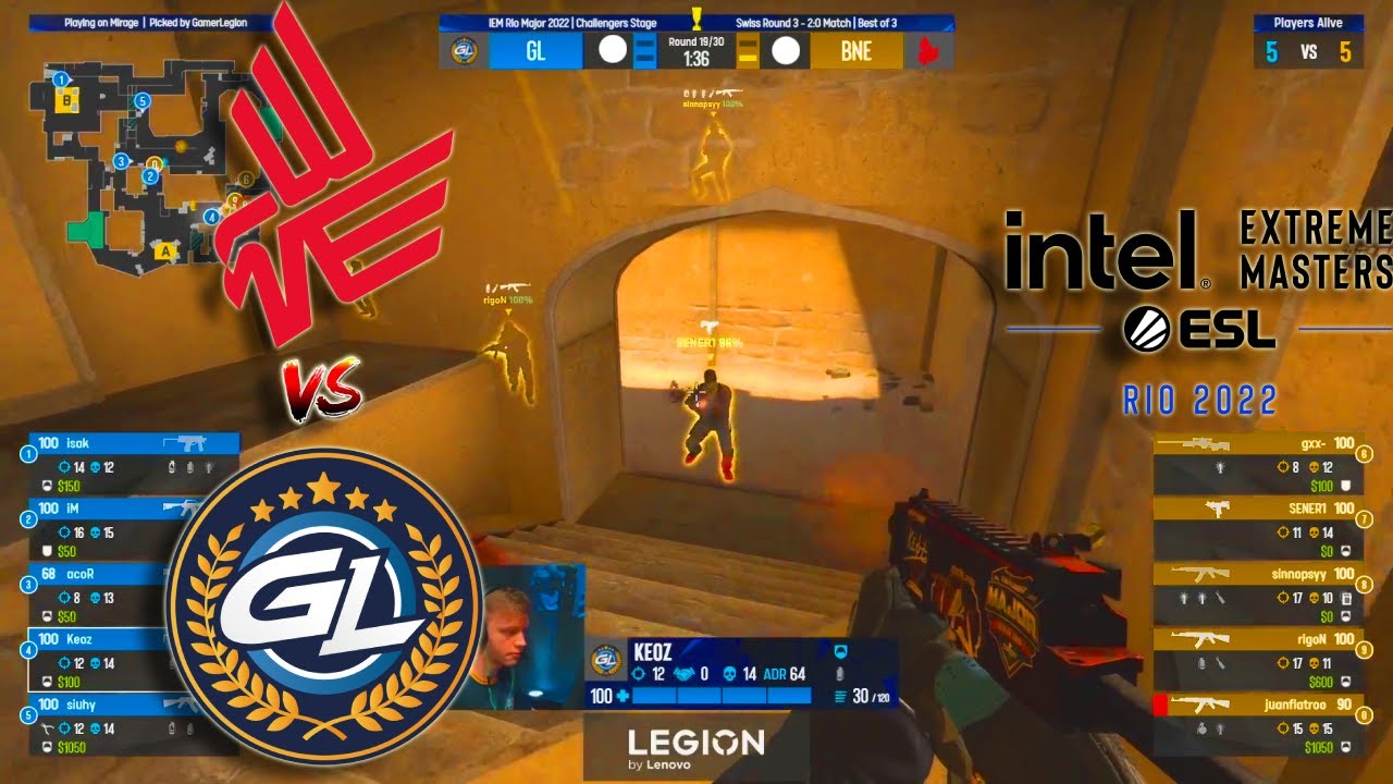 TOO EASY? BAD NEWS EAGLES vs GAMERLEGION - MIRAGE HIGHLIGHTS - RIO 2022 | CSGO HIGHLIGHTS - YouTube