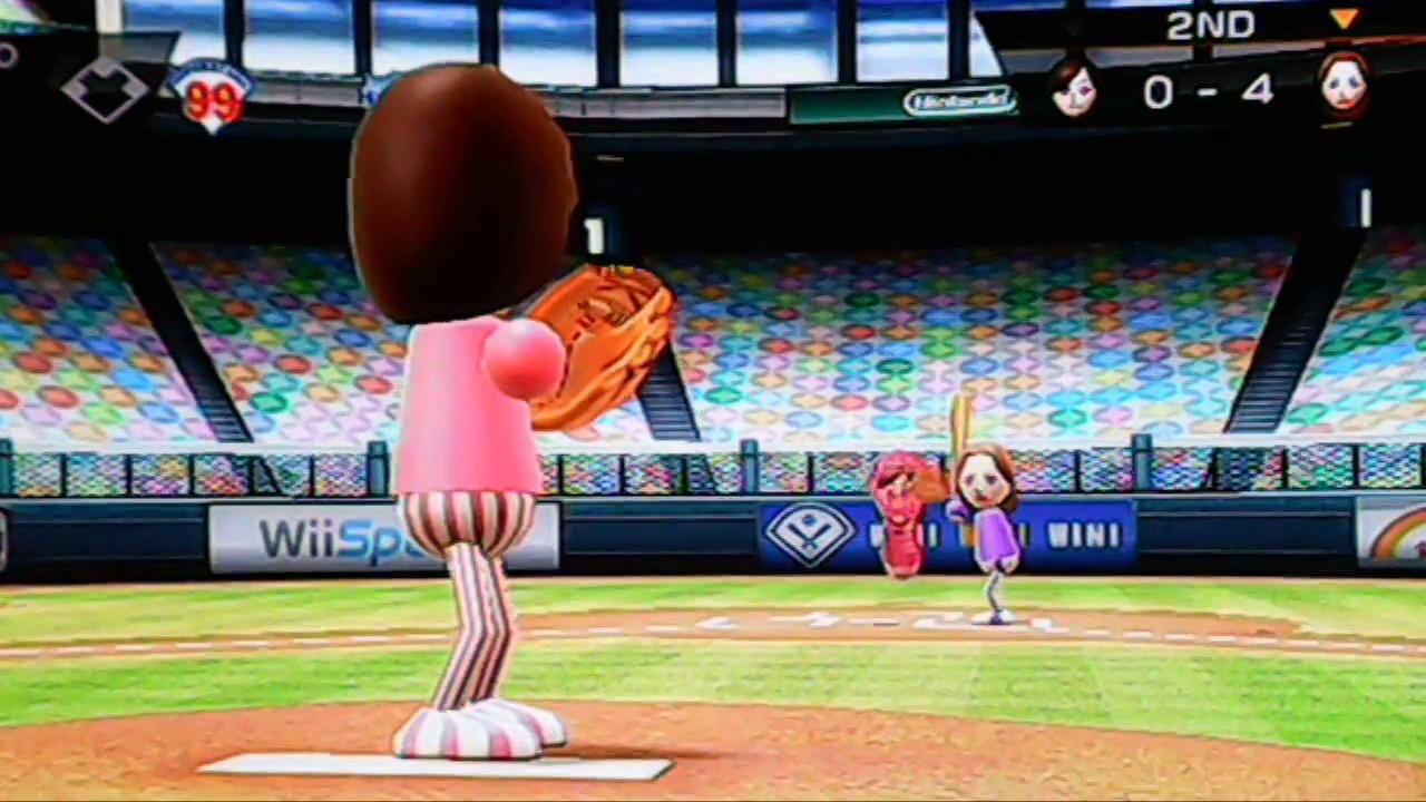 Mii Baseball vs Computer Team - YouTube