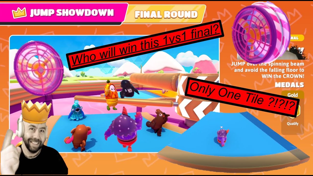 Fall guys Last man standing with a fan and one tile in a fall guys ...